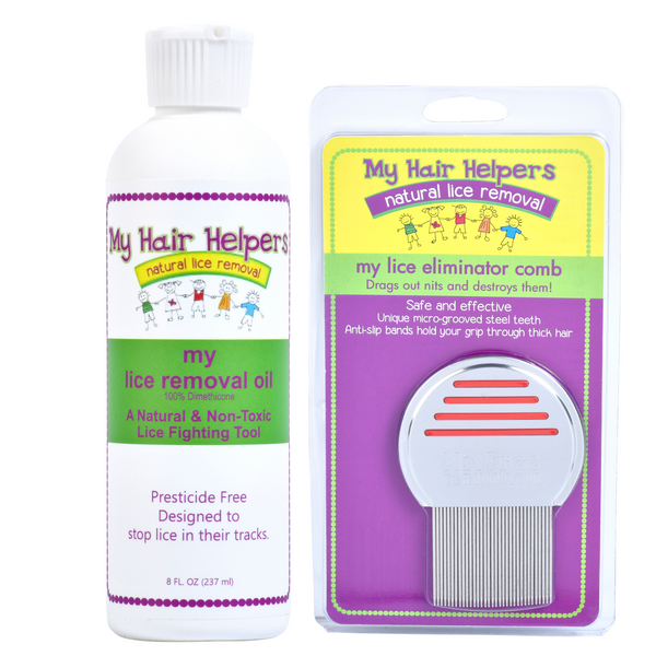 My Dimethicone Oil and Lice Comb Kit | 8oz | For 1-2 Children – My Hair ...